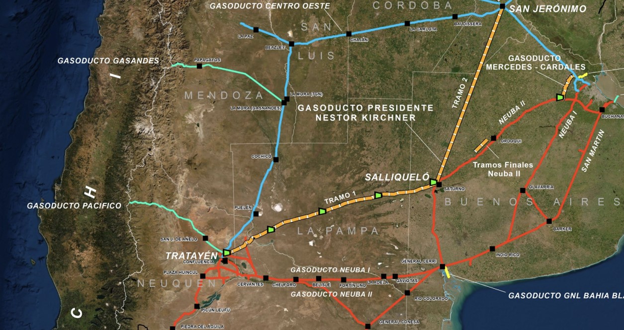 Energía: Habilitan la ampliación del gasoducto NEUBA II